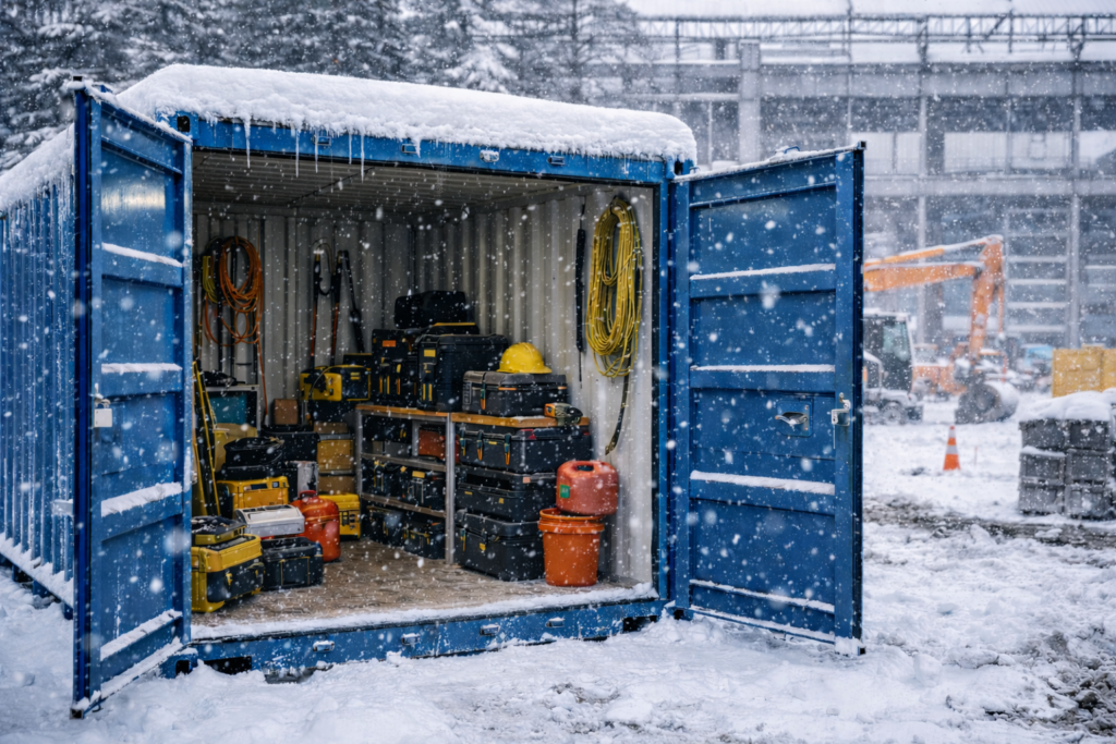 Storage Solutions For Winter Jobsite Safety - Rent-A-Container